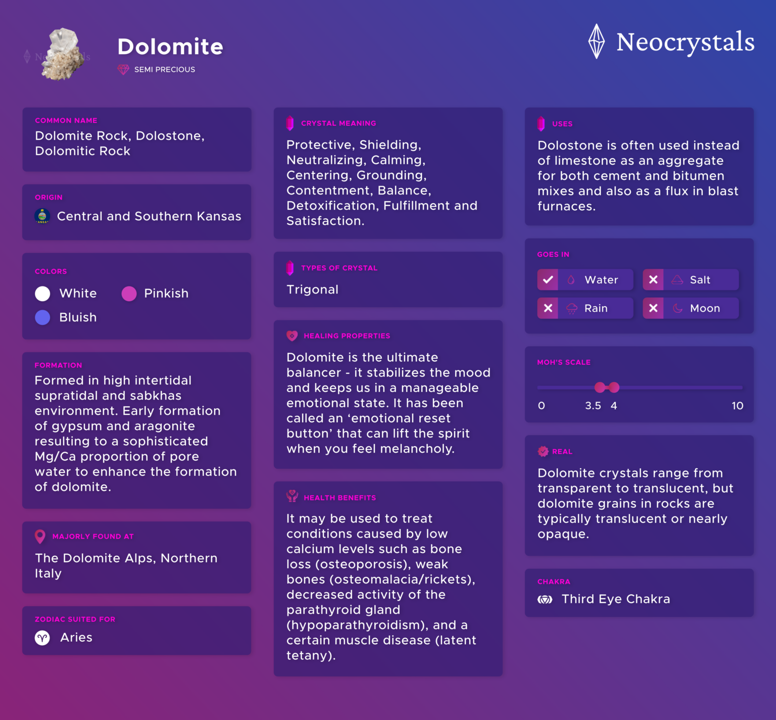 Dolomite Meaning: Healing Properties, Benefits and Uses